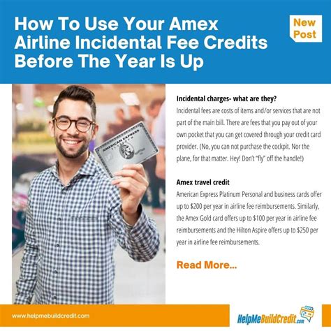How To Use Your Amex Airline Incidental Fee Credits Before The Year Is