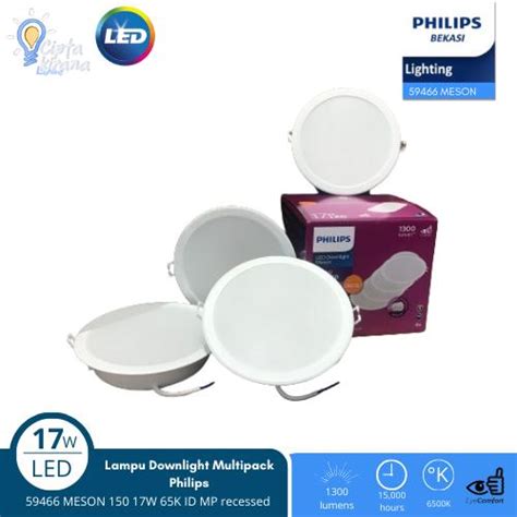 Jual Lampu Downlight Philips 59466 Meson 150 17w 65k Id Multi Pack
