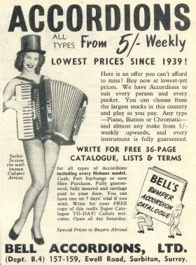 Bell Accordions Vintage Advertisement 1930s Musical Instrument Patent