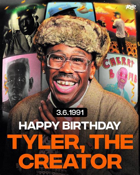 Happy Birthday To Tyler The Creator‼️🎉 He Turns 35 Years Old Today 🎂