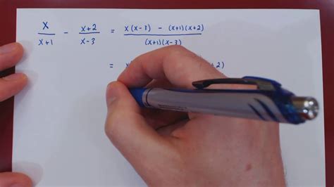 Fractions And Polynomials Simplification 1 Youtube
