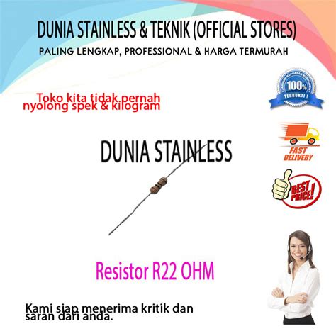 Resistor R22 Ohm Sparepart Lazada Indonesia