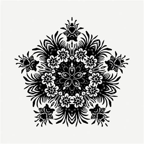 Free Vintage Pentagon Ornamental Clipart Illustration Free Psd Rawpixel Nohatcc