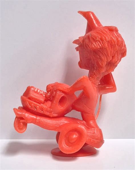 1964 Marx Nutty Mads Weird Ohs Drag Hag Red Figure Complete The