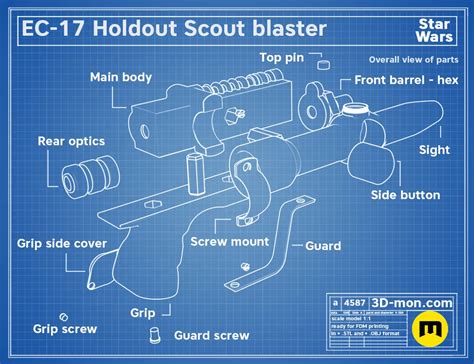 Ec 17 Holdout Blaster Star Wars Free 3d Print Model Makerworld