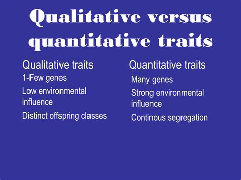 Ppt Quantitative Traits Powerpoint Presentation Free Download Id