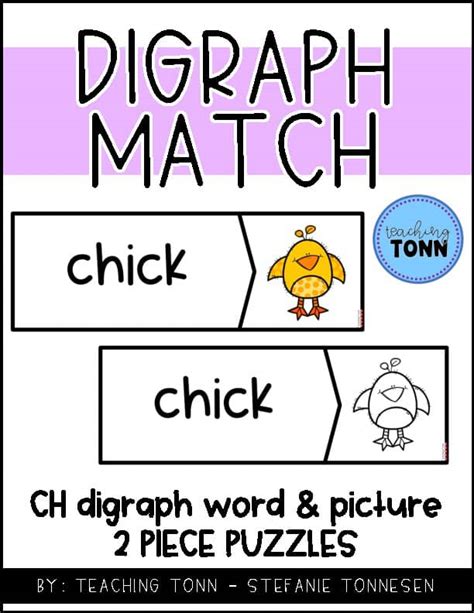 Ch Digraph Word Match By Teachingtonn Tpt