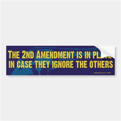 2nd Amendment Bumper Sticker Zazzle