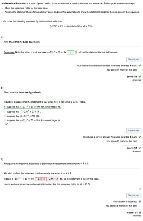 solved mathematical induction is a style of proof used to