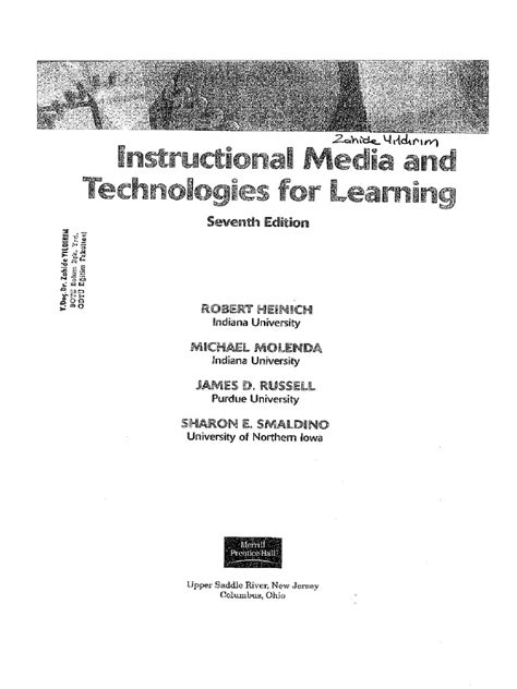Instructional Media And Technologies For Learning 7th Edition By