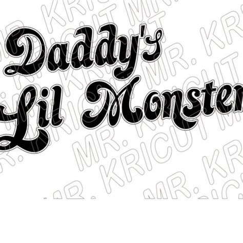 Daddys Lil Monster Png Etsy
