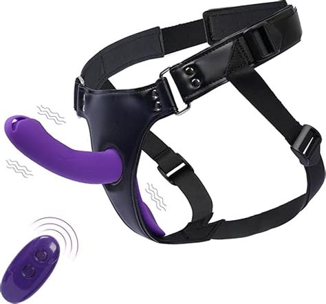 5 Inch Vibrating Strap On Dildo Harness Set For Women And