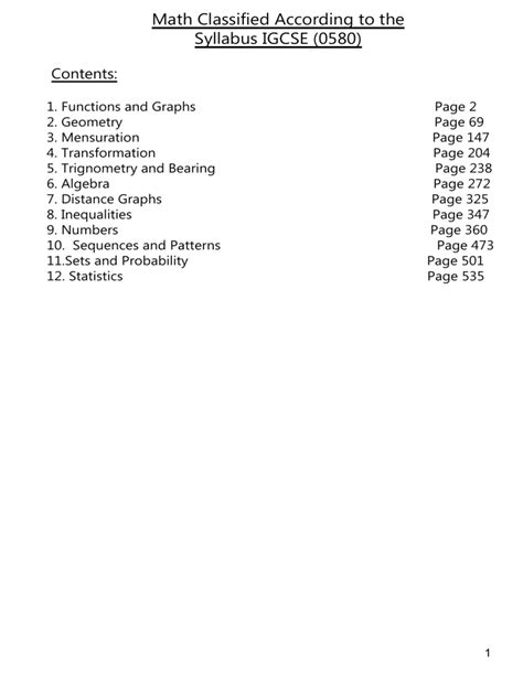 Math Classified