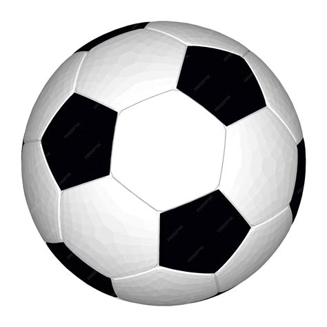 Premium Vector Soccer Ball Black And White Vector Illustration