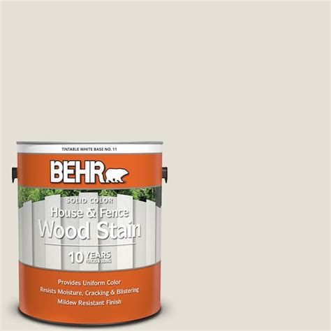 Behr 1 Gal Ecc 15 2 Light Sandstone Solid Color House And Fence