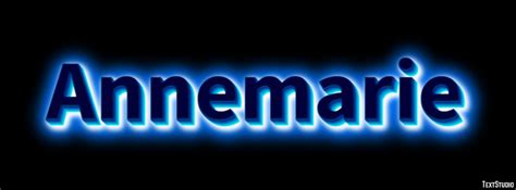 Annemarie Efecto De Texto Y Diseño De Logotipos Nombre