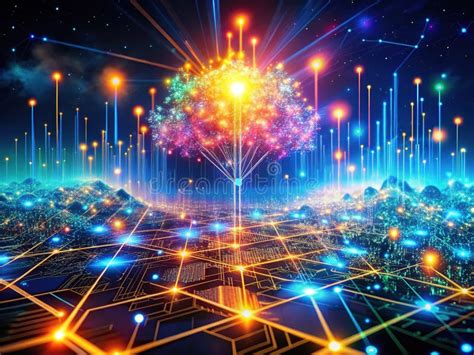 Unveiling The Ai Revolution A Futuristic Network Of Data Points And