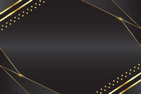 황금 기하학적 모양으로 고급스러운 배경 프리미엄 벡터