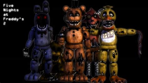 [c4d Fnaf] Withereds Animatronics By Angelgamer22games On Deviantart