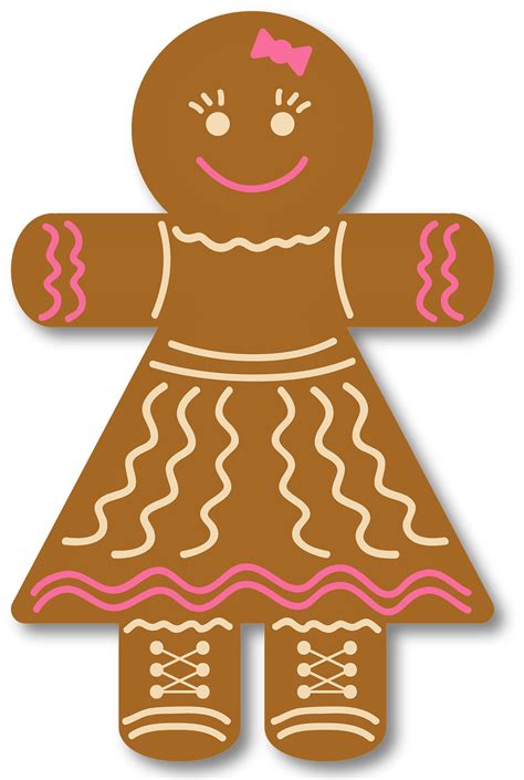 Cute Gingerbread Girl Clipart Cute Gingerbread Girl 31762575 Png