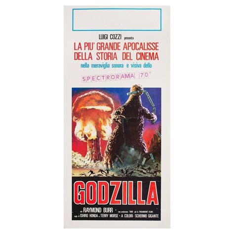 Godzilla R1977 Italian Locandina Film Poster For Sale At 1stdibs