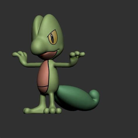 Stl File Treecko Pokemon・3d Printable Model To Download・cults