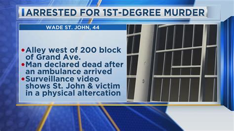 Arrested For 1st Degree Murder Kcau 9 News Sioux City Ia News