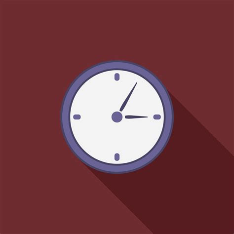 Flat Design Modern Vector Illustration Of Analog Clock Icon Vector Art At Vecteezy