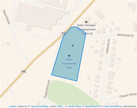Badin Recreational Park In Badin Map And Routes