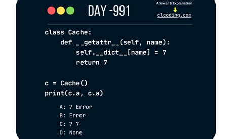 Python Coding Challenge Day 991 What Is The Output Of The Following
