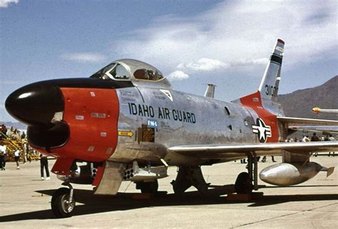 Late 1950s Air National Guard F 86d Sabre Military Aircraft