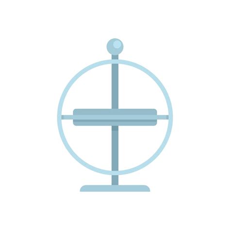 Premium Vector Physics Gyroscope Icon Flat Vector Momentum