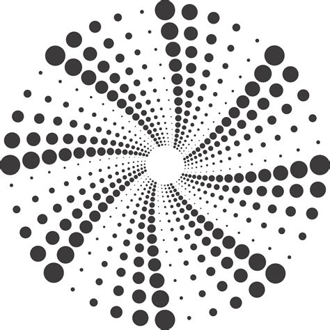 Dotted Circle Pattern Abstract Half Tone Graphic Circular Textured Round Spiral Frame Swirl