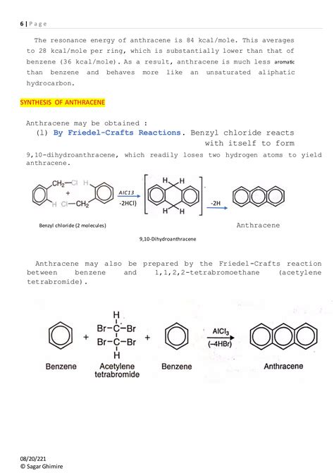 Anthracene And Phenanthrene Docx
