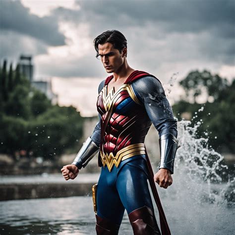 Wonder Woman Costume Young Handsome Man Cloudy W By Mothra7 On Deviantart