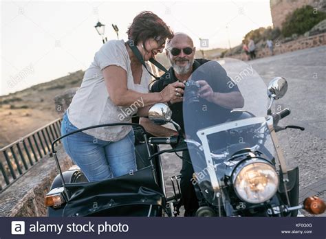 A Motorcycle Sidecar Combination Stock Photos A Motorcycle Sidecar Combination Stock Images