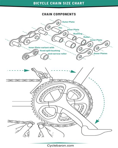 Parts Of A Bicycle Chain Illustrated Cycle Baron