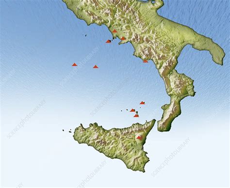 Italian Volcanoes Map