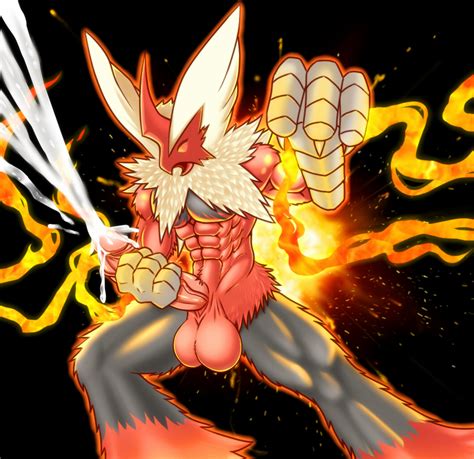 Rule 34 2017 Abs Action Pose Anthro Avian Balls Blaziken Closed Eyes