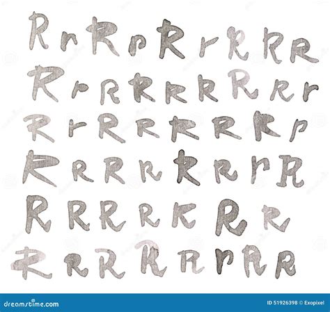 Set Of Multiple R Letters Isolated Stock Photo Image Of Graffiti English