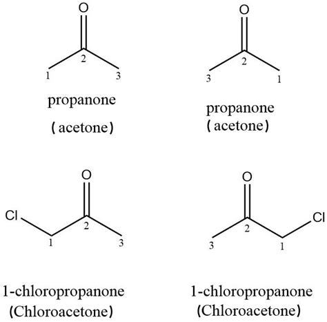 Propanone Structure Bond Line