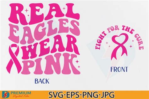 Breast Cancer Awareness Pink Png Eagles Graphic By Premium Digital