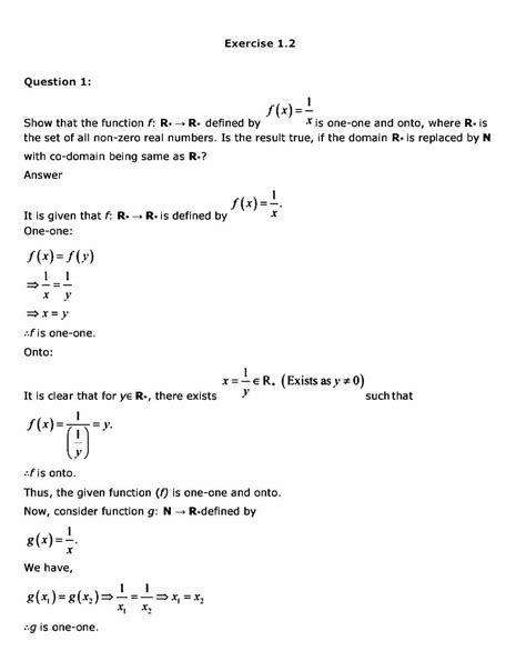 Mp Board Solution Class 12th Maths Chapter 1 Relations And Functions
