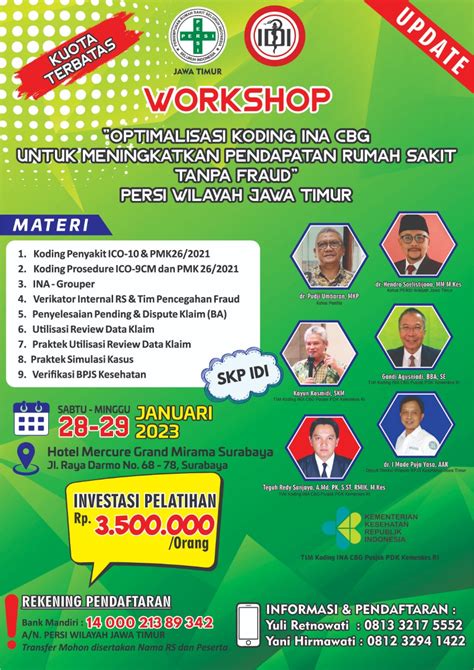 Optimalisasi Koding Ina Cbg Untuk Meningkatkan Pendaftaran Rumah Sakit