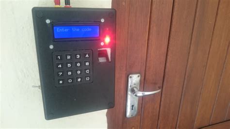 arduino fingerprint door lock with keypad and lcd 9 steps with