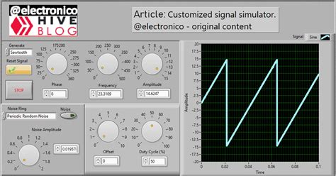Labview Customized Signal Simulator Enes