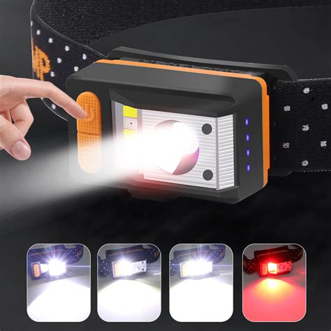 Rechargeable Built In Fixed Focus Sensor Headlight Cjdropshipping