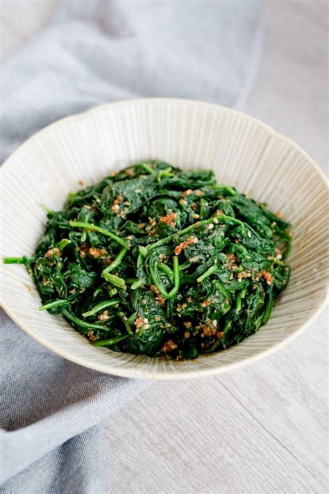 Spinach Goma Miso Ae Cold Japanese Sesame Spinach