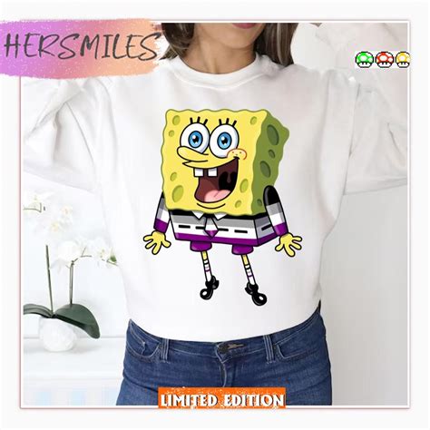 Spongebob Asexual Lgbtq Pride Month T Shirt Hersmiles