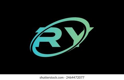 2 Thousand Letter Ry Logo Vector Design Royalty Free Images Stock